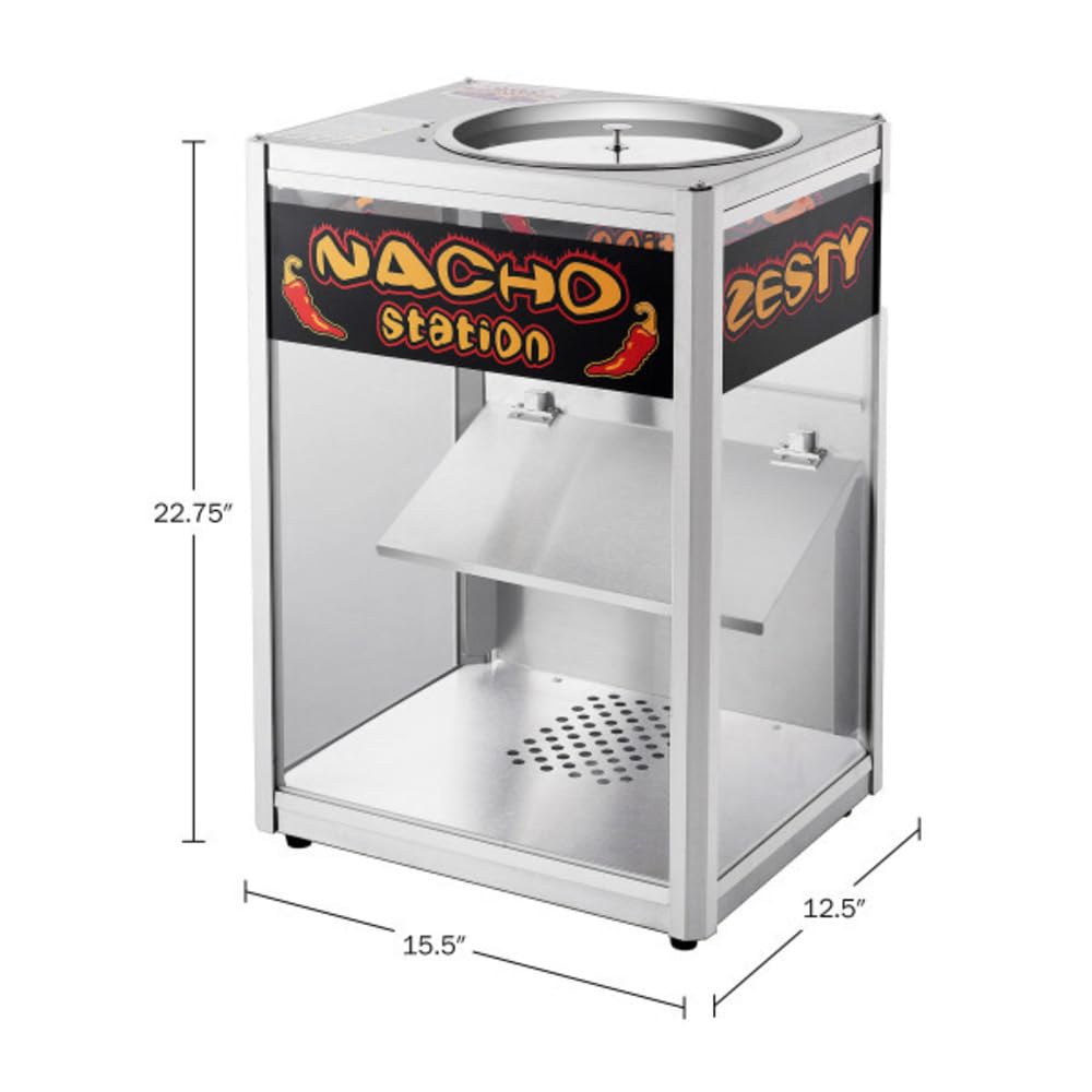 Nacho Machine Food Warmer - Steel Countertop Display Case And ...