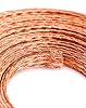 QWORK Flat Copper Braid Cable, 20ft 6mm Flat Copper Braided Ground ...