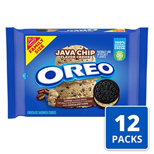 OREO Java Chip Creme Chocolate Sandwich Cookies, Family Size, 12 - 17 ...