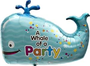 Amazon.com: Whale of a Party Helium Foil Balloon - 36 inch: Toys & Games