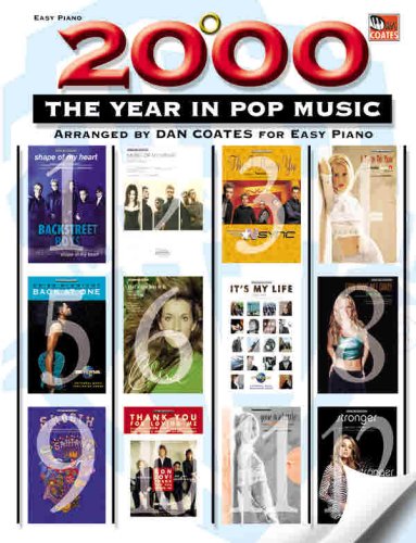 2000 -- The Year in Pop Music (Easy Piano (Warner Bros.)): Coates, Dan ...