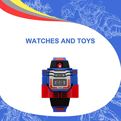 Kids Toys Watch, Boys Cartoon Robot Transformer Toy Hero Amazing ...