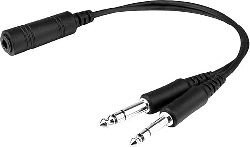 Amazon.com: Helicopter U-174 Plug Aviation Headset to General Aviation(GA) Adapter Cable: GPS ...