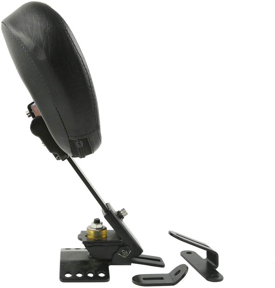 TCT-MT Adjustable Driver Backrest Pad Plug-In Seat For Harley Touring ...