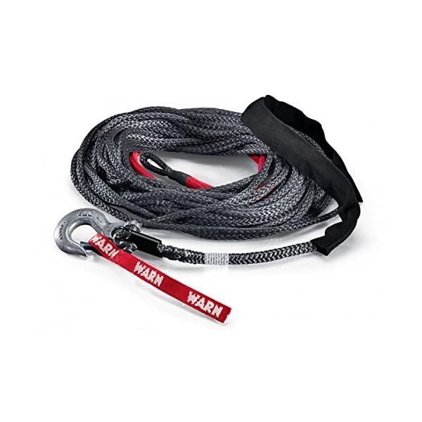 WARN 96040 Spydura Pro Synthetic Winch Cable Rope with Loop Ends: 3/8 ...