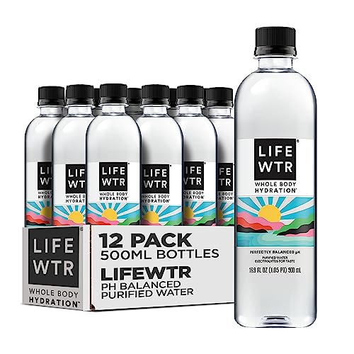 LIFEWTR Premium Purified Water pH Balanced with Electrolytes, 100% ...