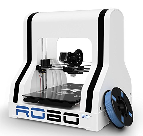 ROBO 3D R1 Plus 10x9x8-Inch ABS/PLA 3D Printer, White (A1-0002-000 ...