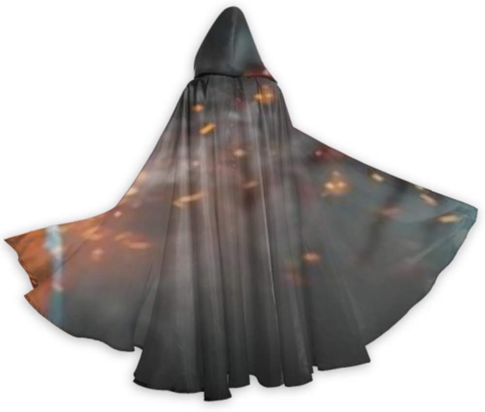 Bruja de Halloween Chica Hechizos de libros mágicos Capa de túnica con ...