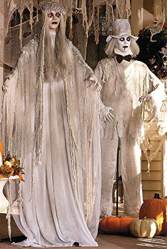 Halloween Prop Lifesize Animated Ghost Bride and Groom with Flashing ...