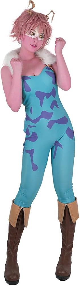 Amazon.com: Miccostumes Women's Mina Ashido Cosplay Costume with Horn ...