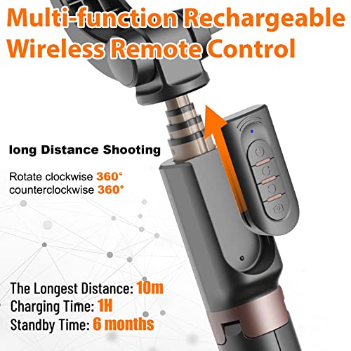 Gimbal Stabilizer for Smartphone with Extendable Selfie Stick and ...