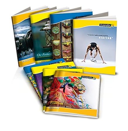 Classmate Notebook - Hard Cover, 384 Pages, 210x170mm, Single Line ...