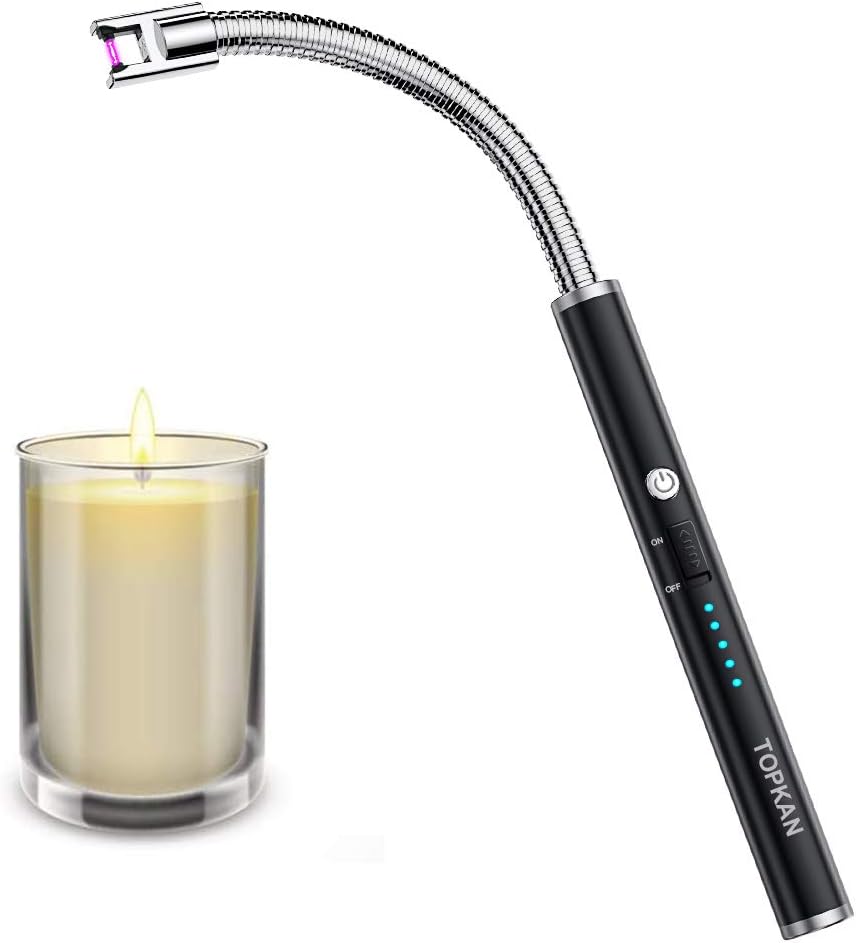 TOPKAY Lighter, Candle Lighter,Electric Lighter, USB Rechargeable ...