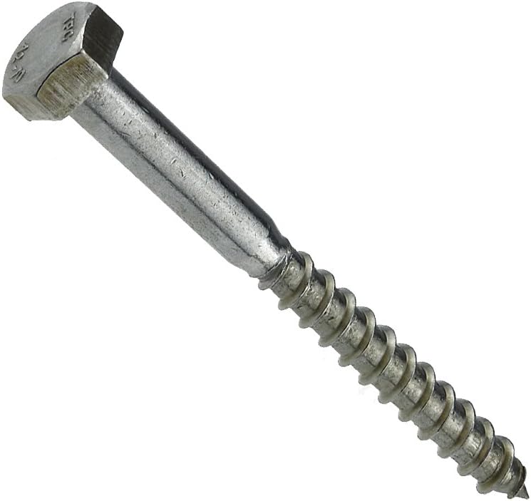 Sechskant-Holzschraube DIN 571 Edelstahl A2 10 x 180-10 Stück: Amazon.de: Baumarkt