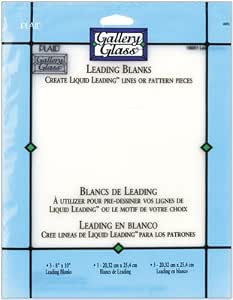 Amazon.com: Gallery Glass Leading Blanks 8"X10" 3/Pkg- : Arts, Crafts ...