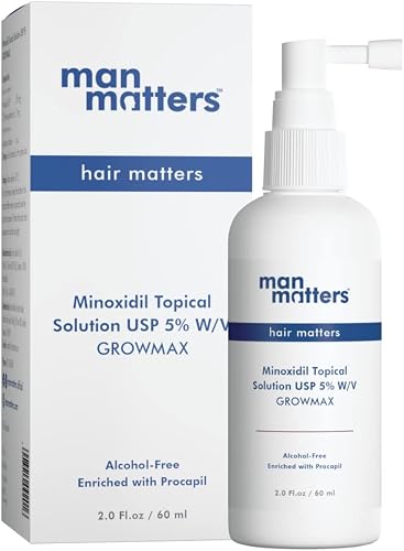 Man Matters Grow Max Minoxidil 5% Topical Solution With Procapil 60 ml ...
