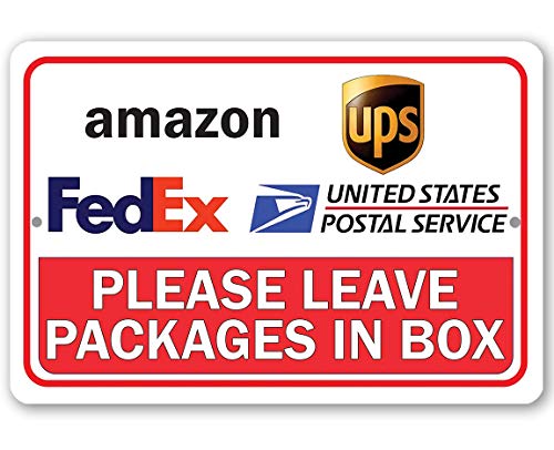 Delivery Sign For Package And Box Deliveries - Please Leave Package In ...