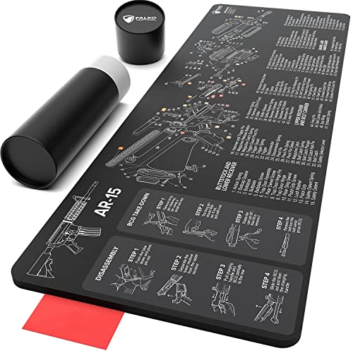 Falko Tactical Gun Cleaning Mat - Double Thickness Gun Mat - Extra ...
