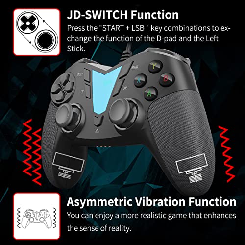IFYOO PC Steam Game Controller, ONE Pro Wired USB Gaming Gamepad ...