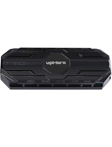 upHere 10-Port 6PIN SATA RGB Hub with 21-Key Remote Control/Splitter ...
