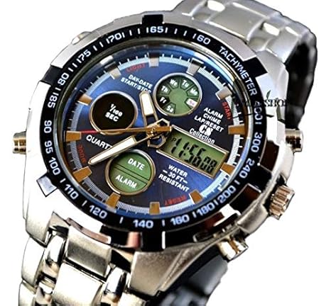 CS Collection Mens Chronograph Nautical Watch, Steel: Amazon.co.uk ...