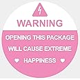 Amazon.com: 2 inch 300PCS Warning Opening This Package Will Cause ...