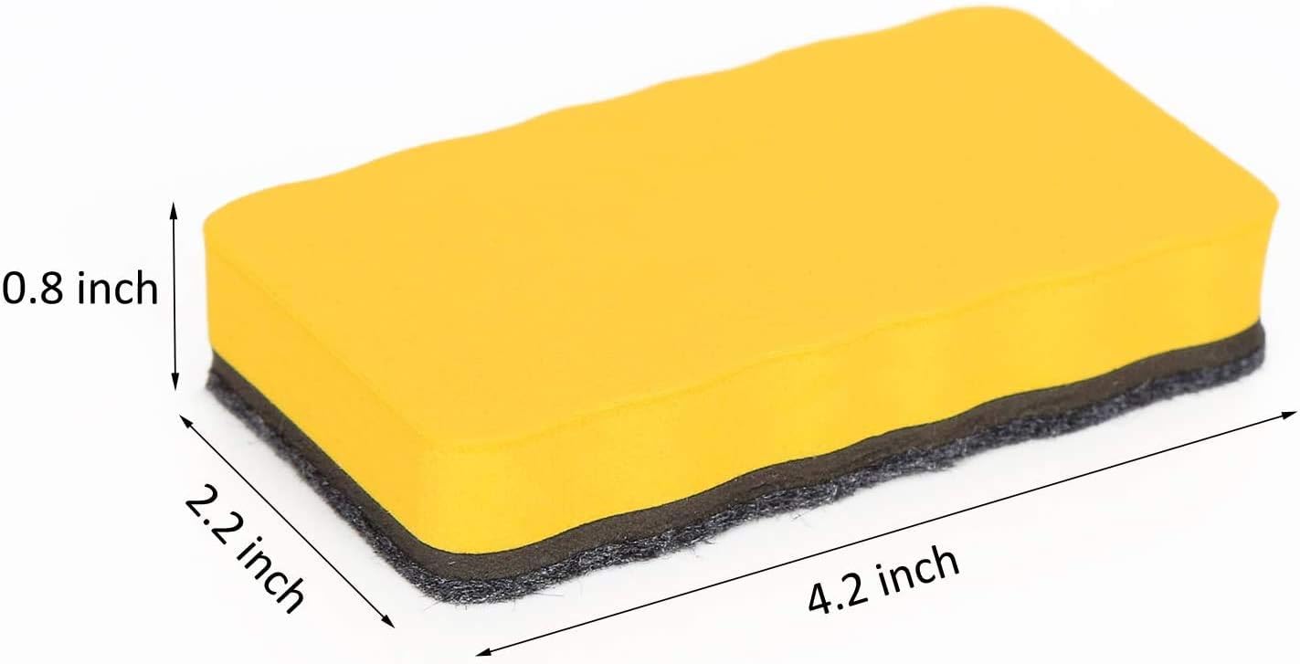 4 Pack Magnetic Whiteboard Erasers Whiteboard Rubber Washable Drywipe ...