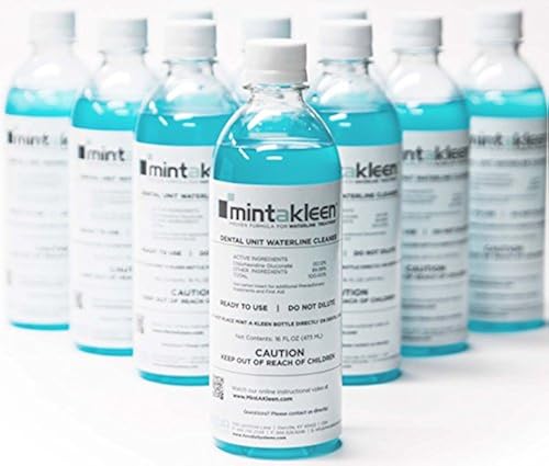 Mint-A-Kleen 10 Pack Dental Unit Waterline Cleaner MINTAKLEEN Ten 16 oz ...