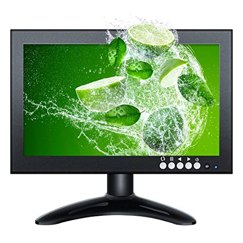 Eyoyo 8 inch 16:9 Small HDMI Monitor,Rigid 1280X720 IPS Full View Metal ...