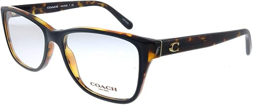 Amazon.com: Coach HC6129 Eyeglasses-(5446) Black/Tortoise/Demo-54mm, 54 ...