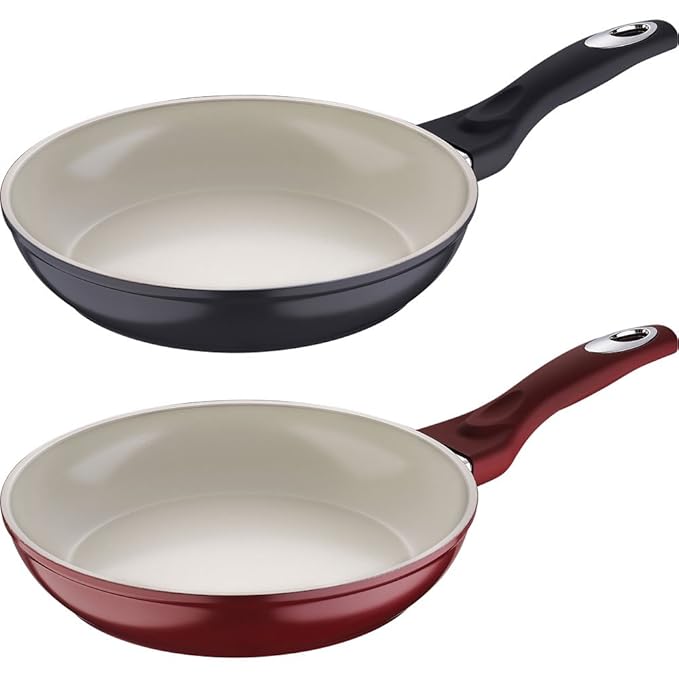 Keramikpfanne - Ø 23 cm - keramische Doppelbeschichtung - für alle ...