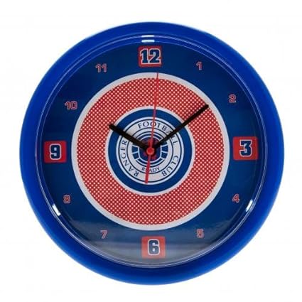 Rangers F.C. Wall Clock BE Official Merchandise: Amazon.co.uk: Sports ...