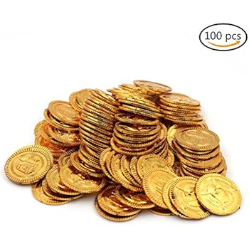 Amazon.com: Plastic Gold Coins: Toys & Games