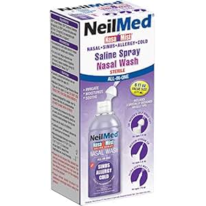 Neil Med Nasa Mist Multi Purpose Saline Spray All in One, 6.0 ounces ...