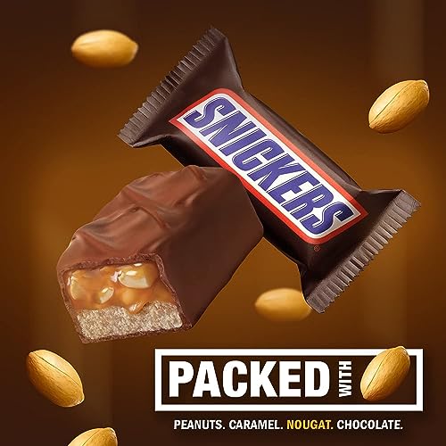 Snicker Fun Size Candy Bars - Rich Milk Chocolate with Creamy Caramel ...