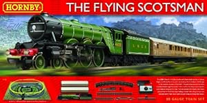 Hornby R1152 Flying Scotsman 00 Gauge Electric Train Set: Amazon.co.uk: Toys & Games
