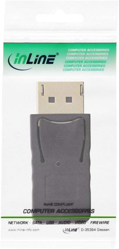InLine® DisplayPort Adapter, DisplayPort Male to Mini DisplayPort ...