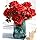 Artificial Flowers, Silk Rose Red Fake Rose Eternal Flowers Single Stem ...