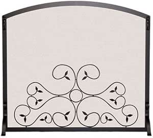 Amazon.com: Arched Scroll Fireplace Screen (39 in. L x 33 in. H (25 lbs ...