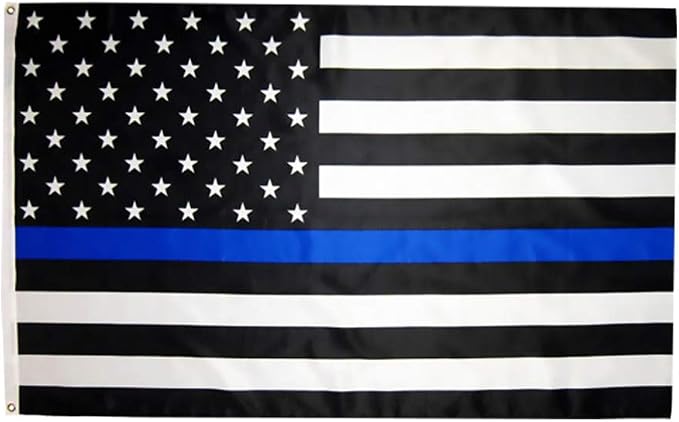 Flagge Blau Schwarz Weiss
