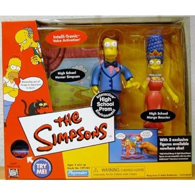 Buy The Simpsons Exclusive Playset High School Prom with Homer and ...