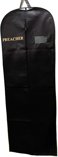 Amazon.com | CLERGY GARMENT BAG (PREACHER) FOR ROBES (BLACK) | Garment Bags