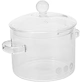 Amazon.com: Glass Stew Pot Glass Soup Pot 64oz Glass Stew Pot With Lid ...