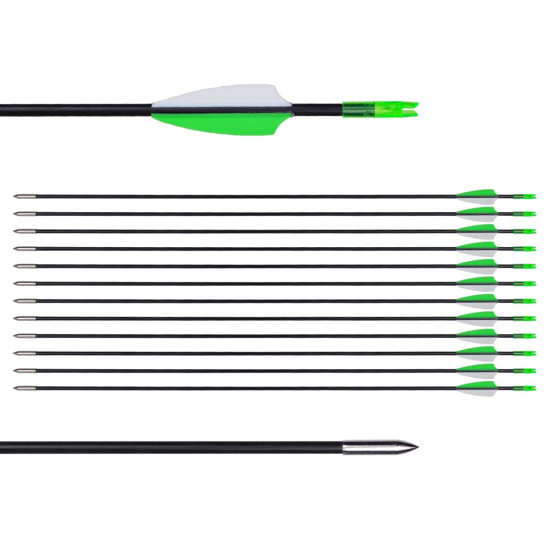 LWANO 31" Training Arrows-Archery Practice Target Arrows for Kids Youth ...