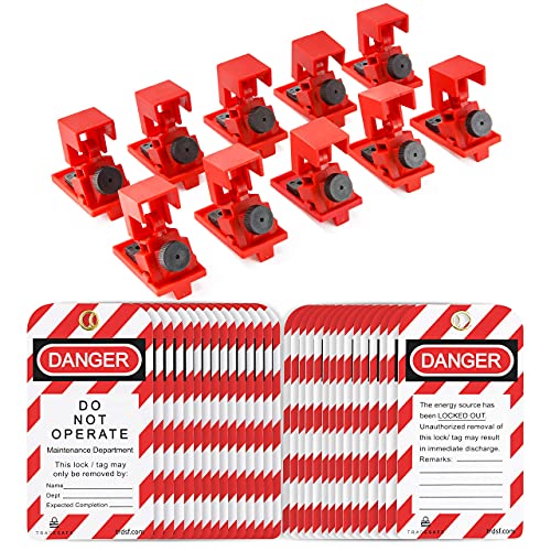TRADESAFE Circuit Breaker Lockout Device 10 Pack 120/277 Volt with ...
