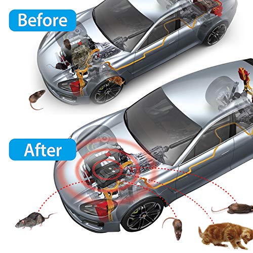 THANOS 2pcs Battery Operated Rodent Rat Repellent Under Hood Animal ...