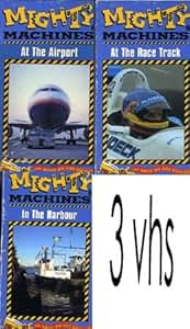 Amazon.com: mighty machines set pack 3 vhs: in the harbour, at the race ...