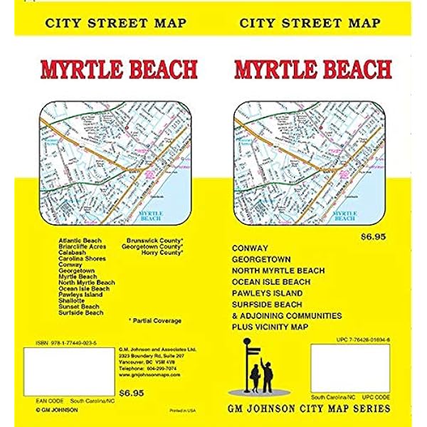 Horry County South Carolina Map With Cities