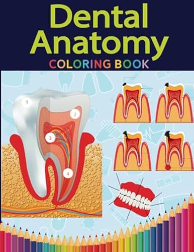Dental Anatomy Coloring Book: Dental Anatomy Coloring Book For Kids ...