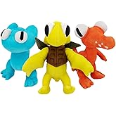 Amazon.com: Rainbow Friends - Collectible Plushies Complete Set (Three ...